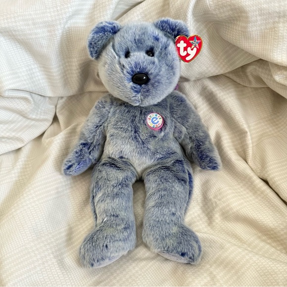 Ty | Toys | Bnwt 20 Ty Beanie Original Buddy Periwinkle The Bear | Poshmark